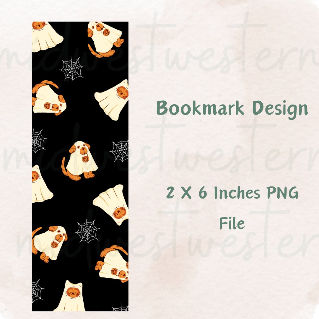 Ghost Halloween Costume Bookmark Png, Cat and Dog Ghost Bookmark ...