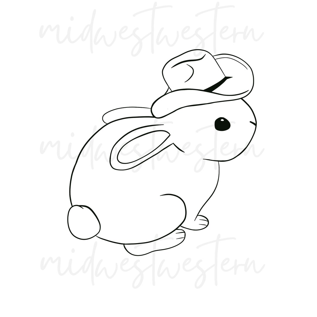 Cowboy Bunny Png ,western Png, Cowboy Rabbit Digital Design, Cowboy Png ...