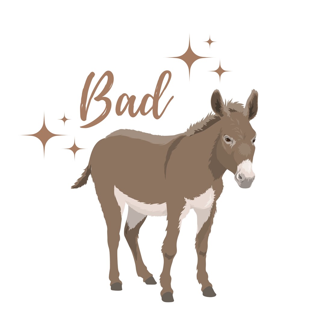Bad ss Donkey PNG Western Png Digital Download - Etsy