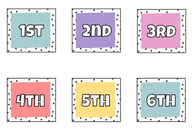 Pastel Dot Calendar 2024 - Etsy