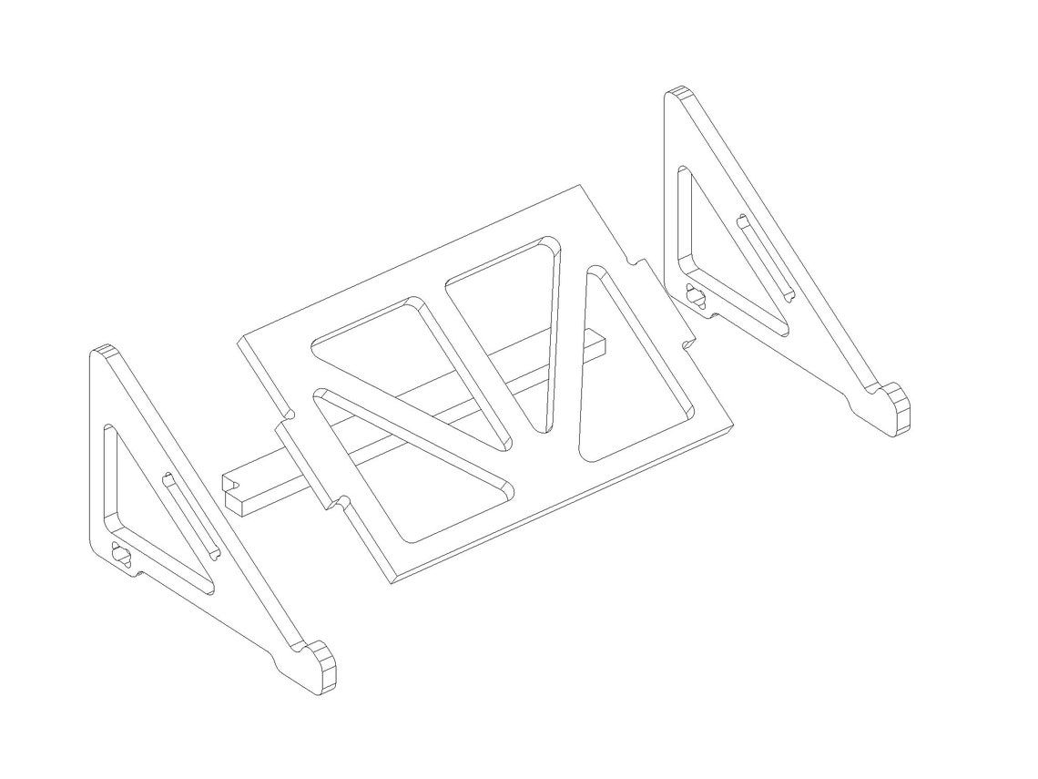 CNC Laptop Stand Furniture. SVG and DXF Format. Digital Plans Download ...