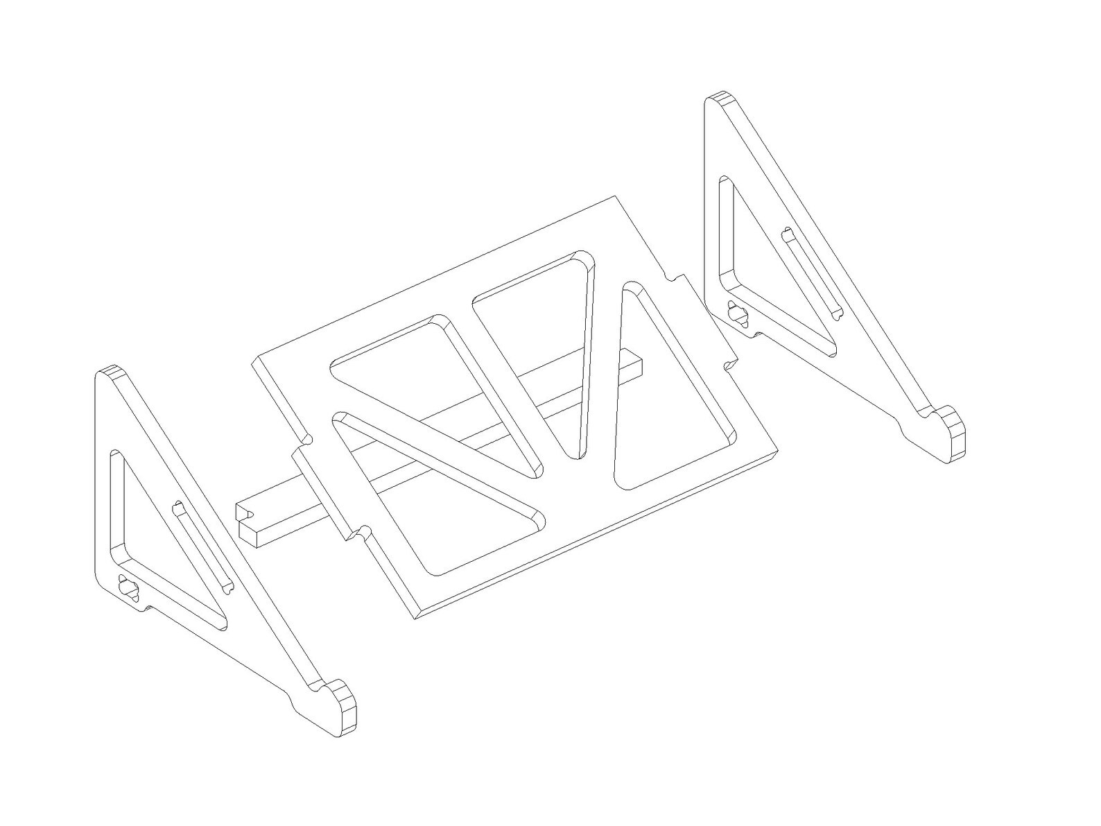 CNC Laptop Stand Furniture. SVG and DXF Format. Digital Plans Download ...