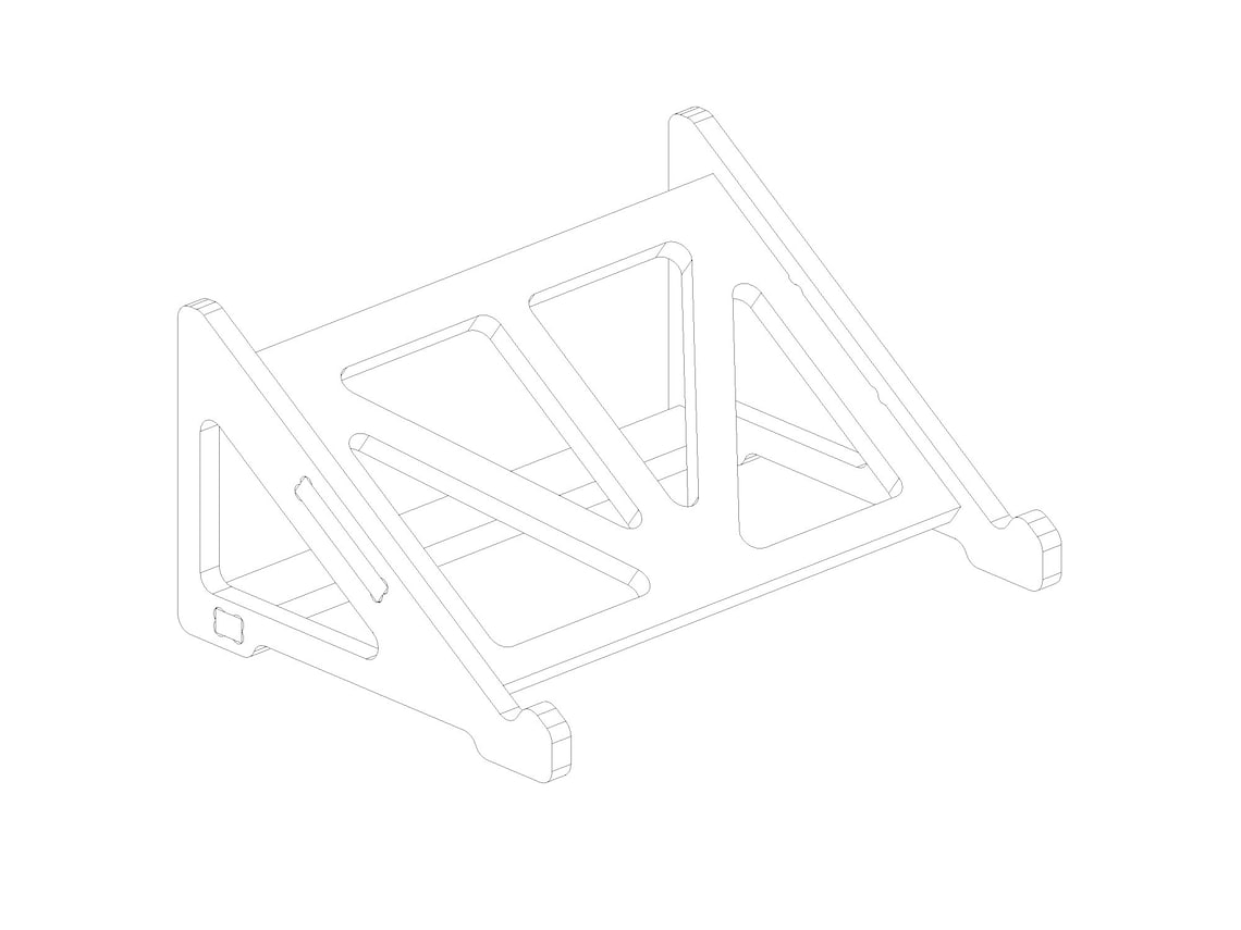 CNC Laptop Stand Furniture. SVG and DXF Format. Digital Plans Download ...
