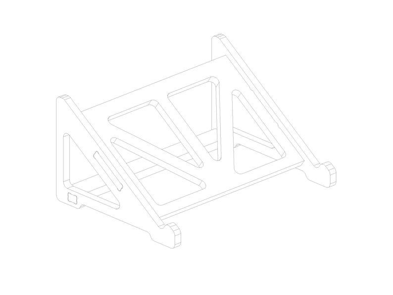 CNC Laptop Stand Furniture. SVG and DXF Format. Digital Plans Download ...