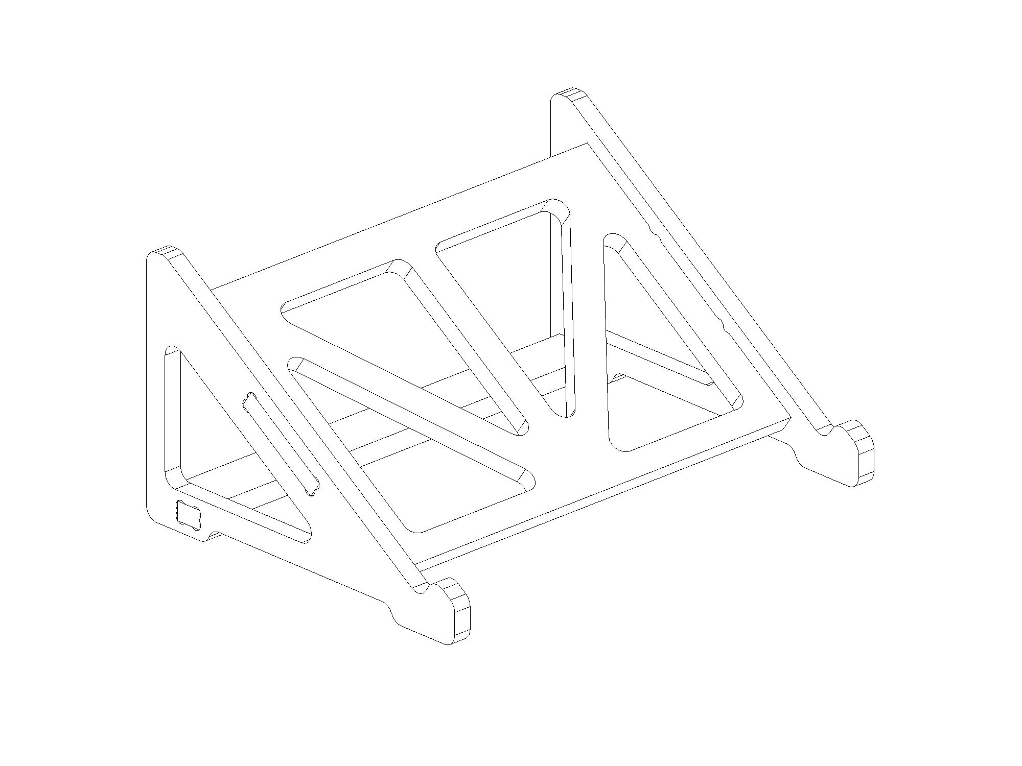 CNC Laptop Stand Furniture. SVG and DXF Format. Digital Plans Download ...