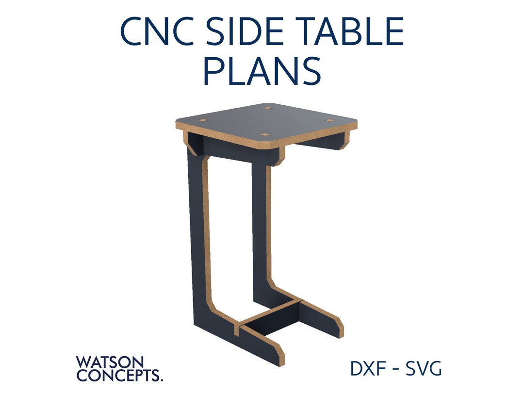CNC Side Table. SVG and DXF Format. Digital Plans Download. Laser ...