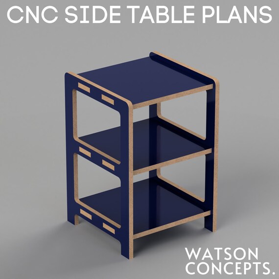 CNC Side Table Furniture. SVG and DXF Format. Digital Plans - Etsy ...