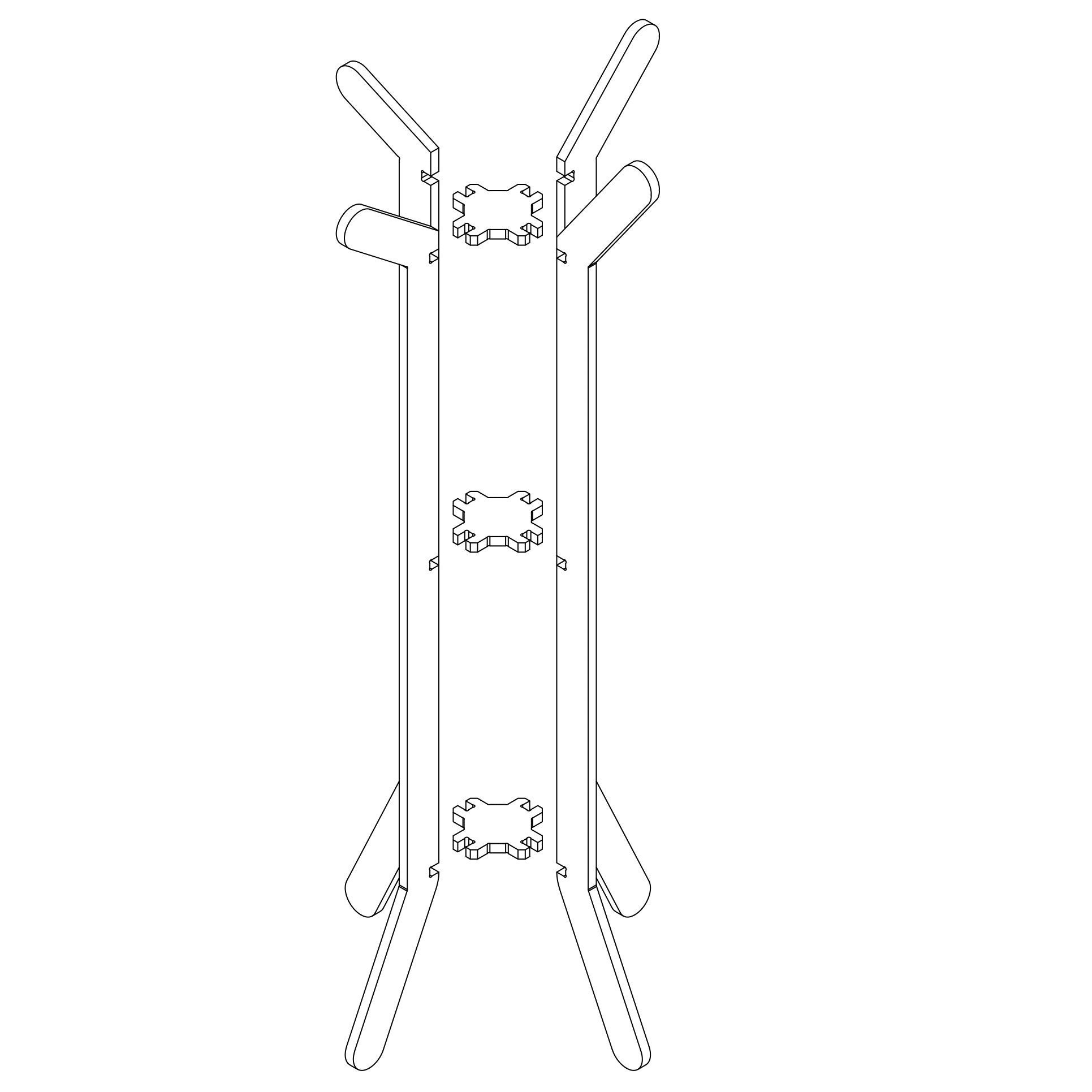 CNC Coat Rack Furniture. DXF Format. Digital Plans Download. CNC Laser ...