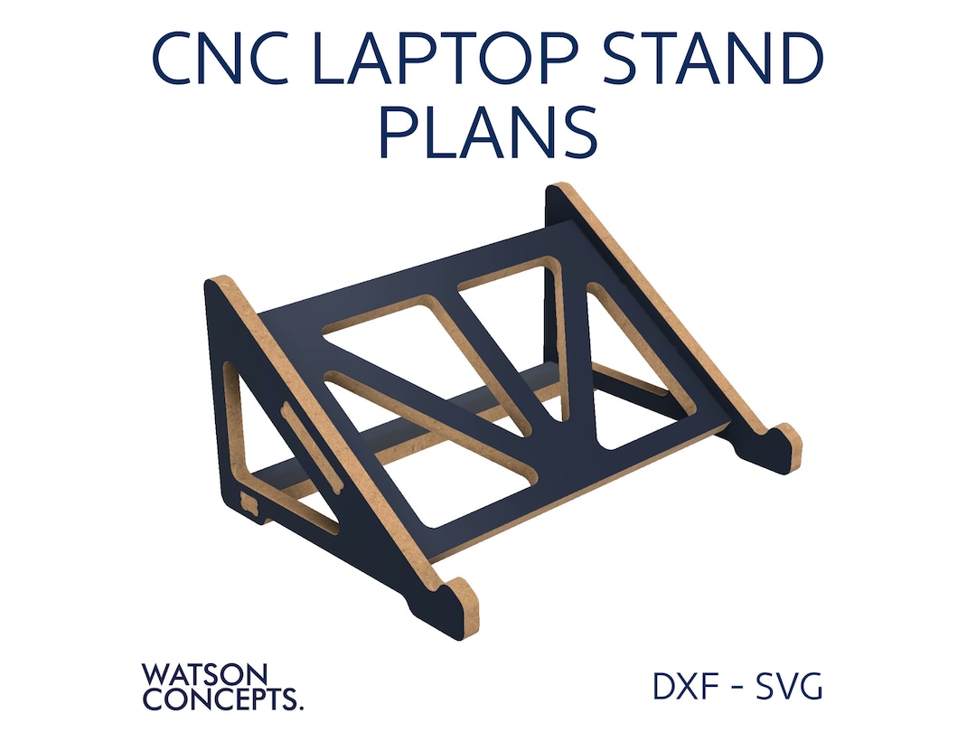 CNC Laptop Stand Furniture. SVG and DXF Format. Digital Plans Download ...