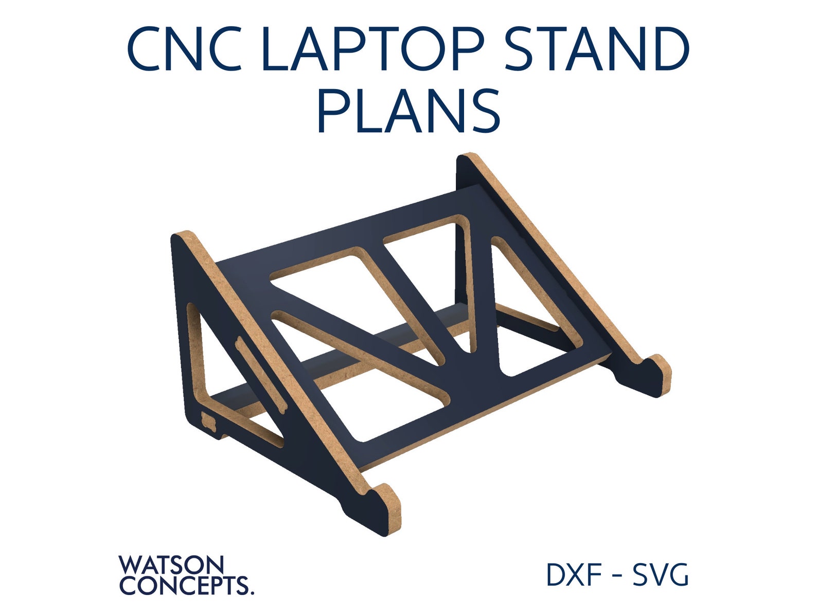 CNC Laptop Stand Furniture. SVG and DXF Format. Digital Plans Download ...