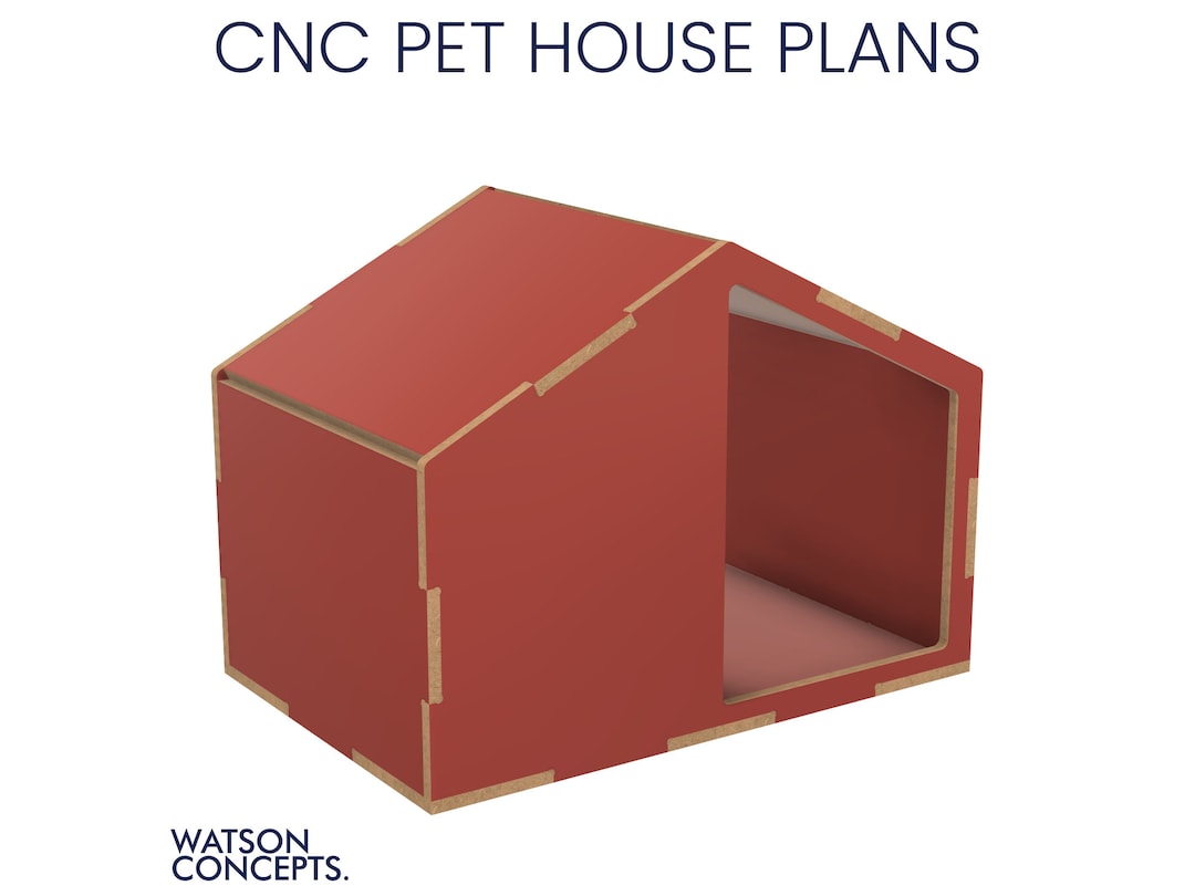 CNC Pet House. SVG and DXF Format. Digital Plans Download. Laser ...