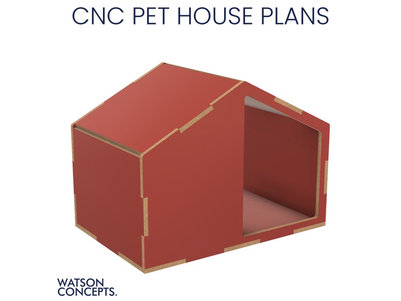 CNC Pet House. SVG and DXF Format. Digital Plans Download. Laser ...