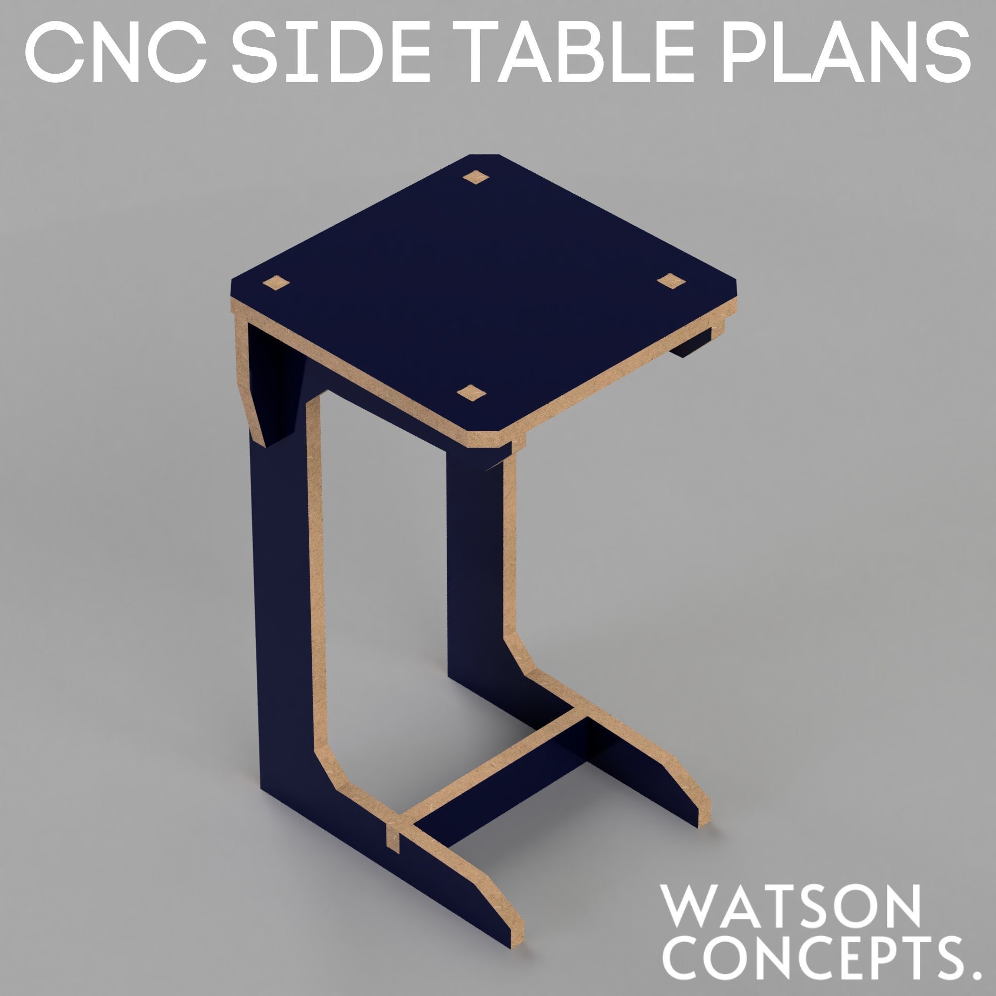 CNC Side Table. SVG and DXF Format. Digital Plans Download. - Etsy Canada