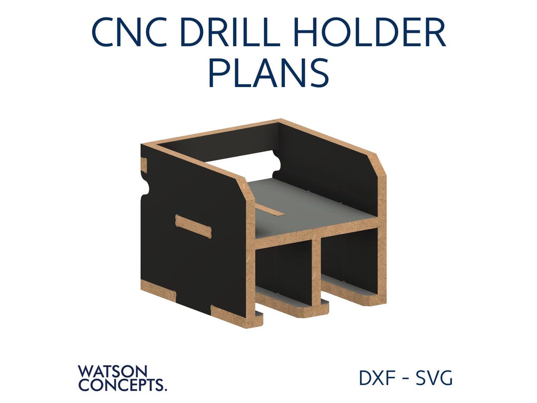 CNC Drill Holder Shop Furniture. SVG and DXF Format. Digital Plans ...