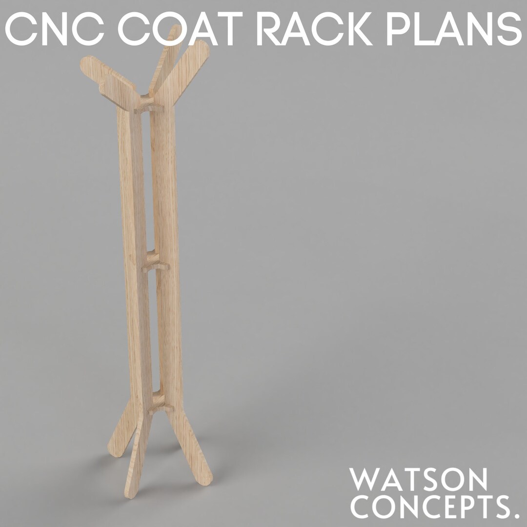 CNC Coat Rack Furniture. DXF Format. Digital Plans Download. CNC Laser ...