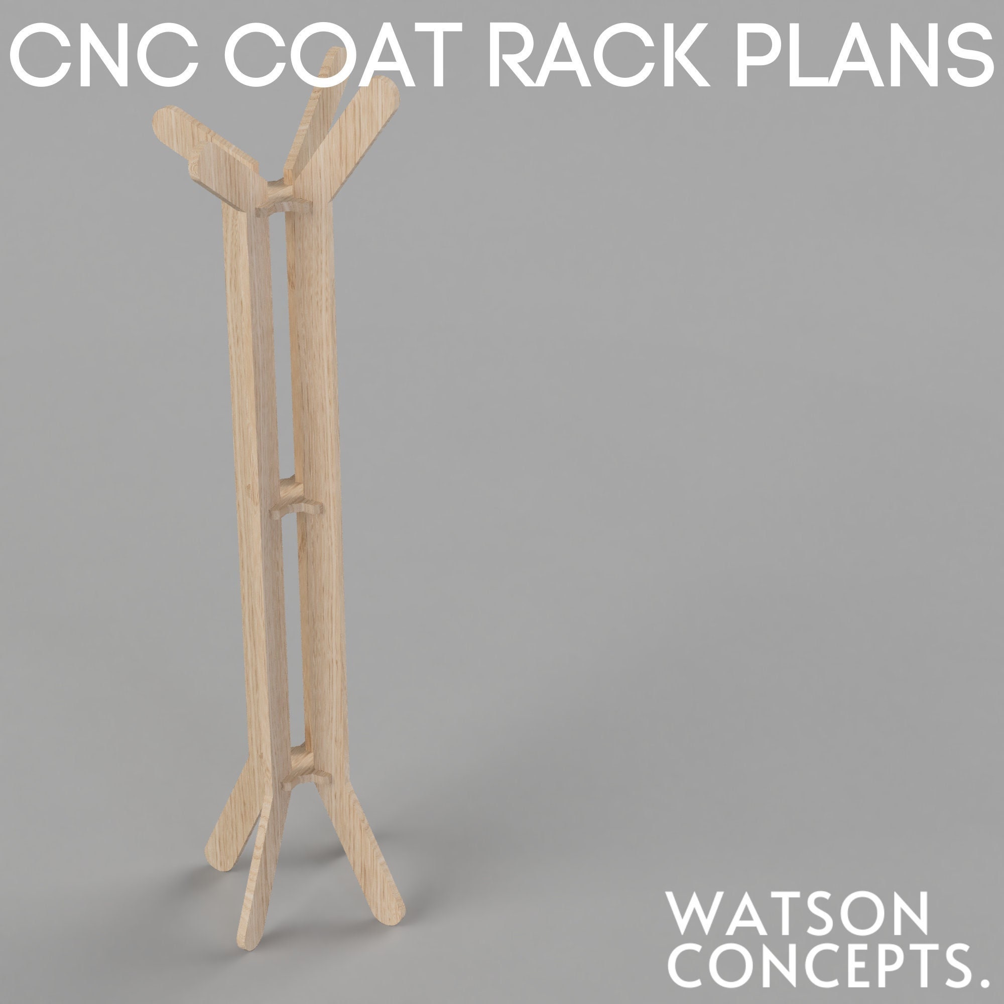 CNC Coat Rack Furniture. DXF Format. Digital Plans Download. CNC Laser ...