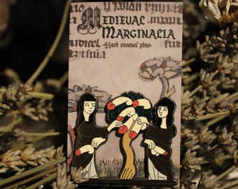Butt Trumpet Medieval Marginalia Hard Enamel Pins - Etsy