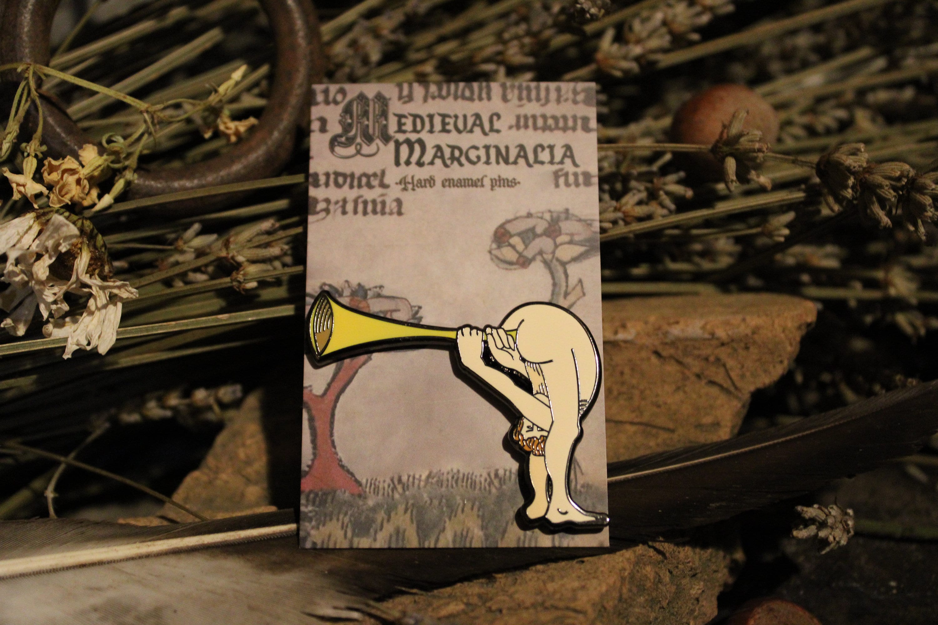 Medieval Marginalia Hard Enamel Pins - Etsy