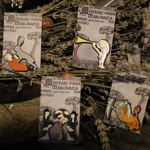 Butt Trumpet Medieval Marginalia Hard Enamel Pins - Etsy