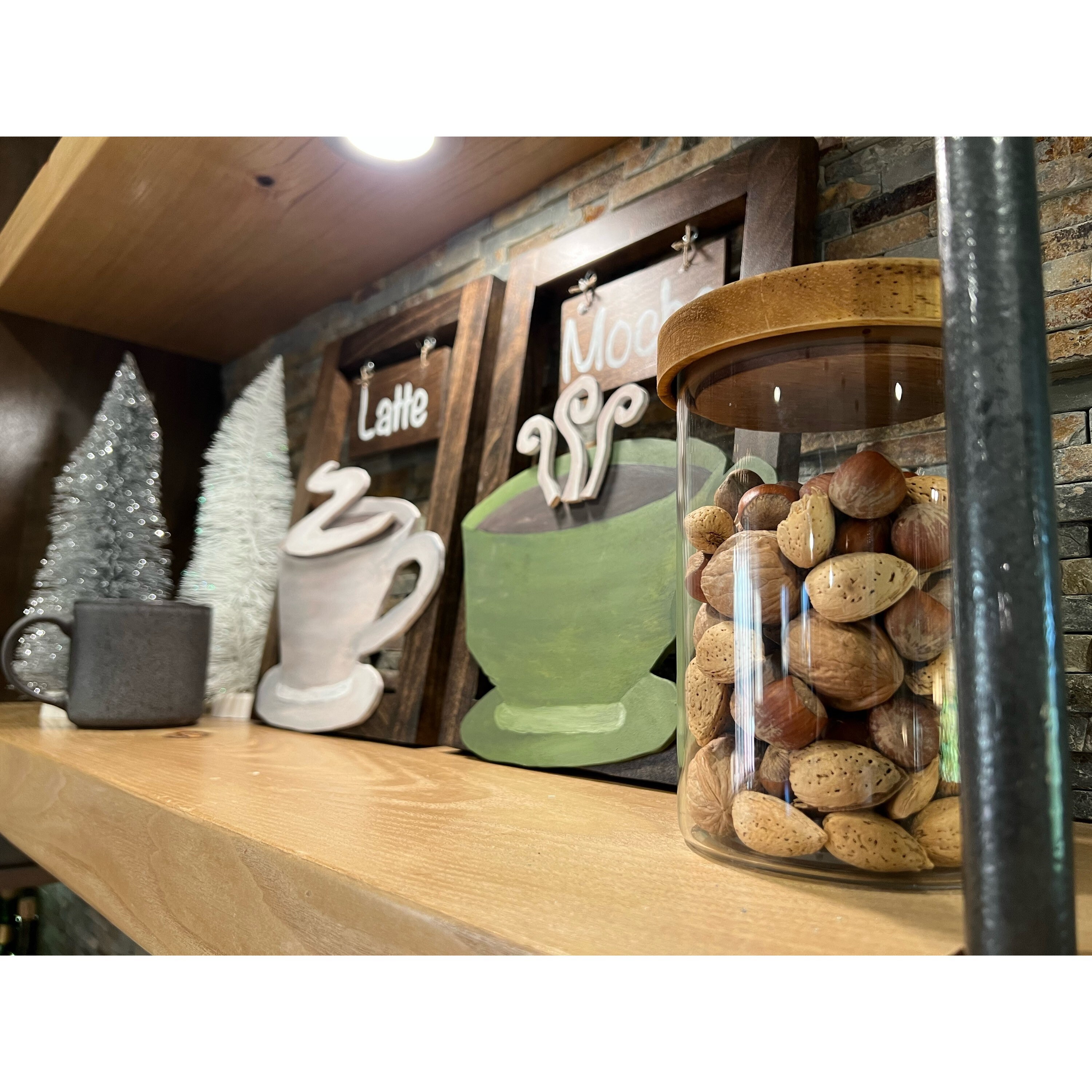 Coffee Cup Decor Rustic Coffee Cup Kitchen Wall Hangings - Etsy