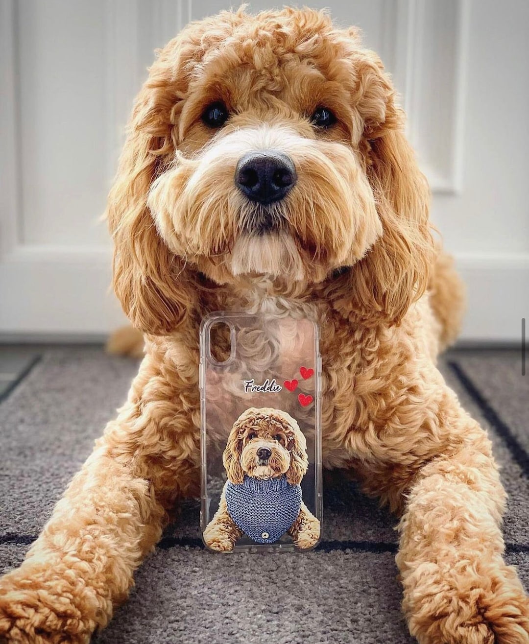 Custom Dog Drawing Portraits Phone Case, Custom Pet Phone Case, Pet ...