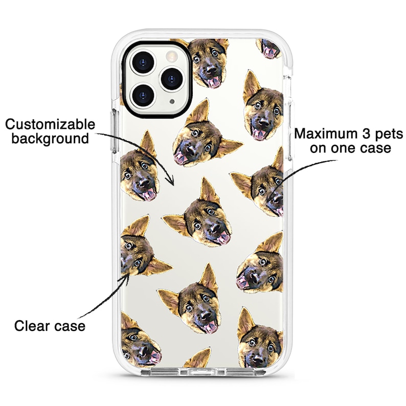 Custom Dog Phone Case Custom Pet Illustrated Phone Case Dog | Etsy