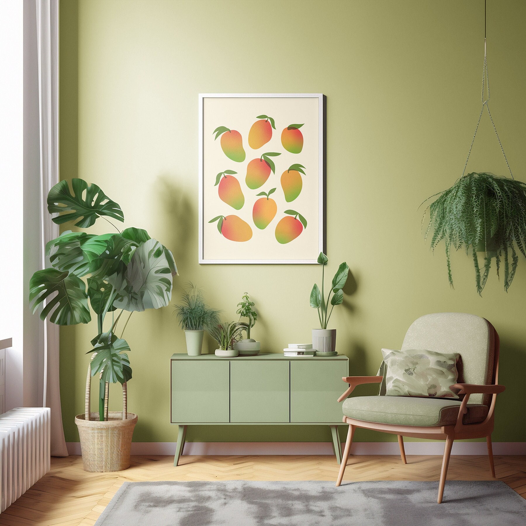 Mango Wall Art Print (downloadable) Poster Art for Kitchen, Dining Room ...