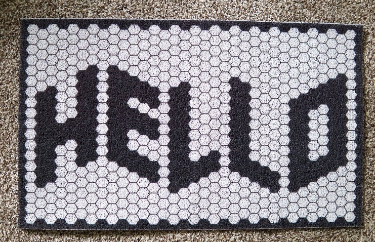 Tile Shape Door Mat Home Décor Entry Way Rug - Etsy