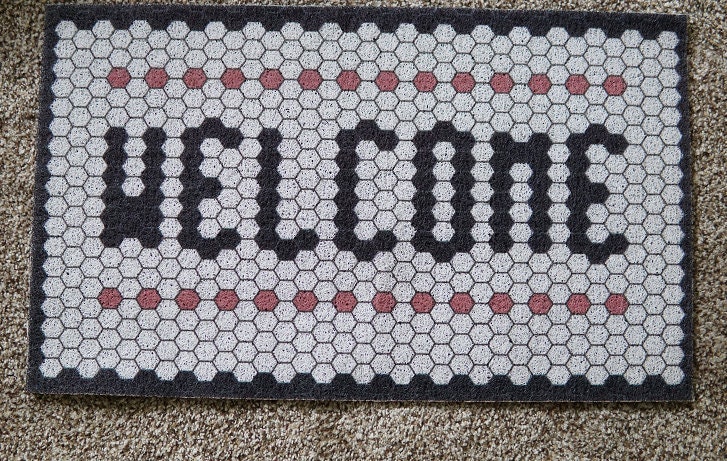 Tile Shape Door Mat Home Décor Entry Way Rug - Etsy