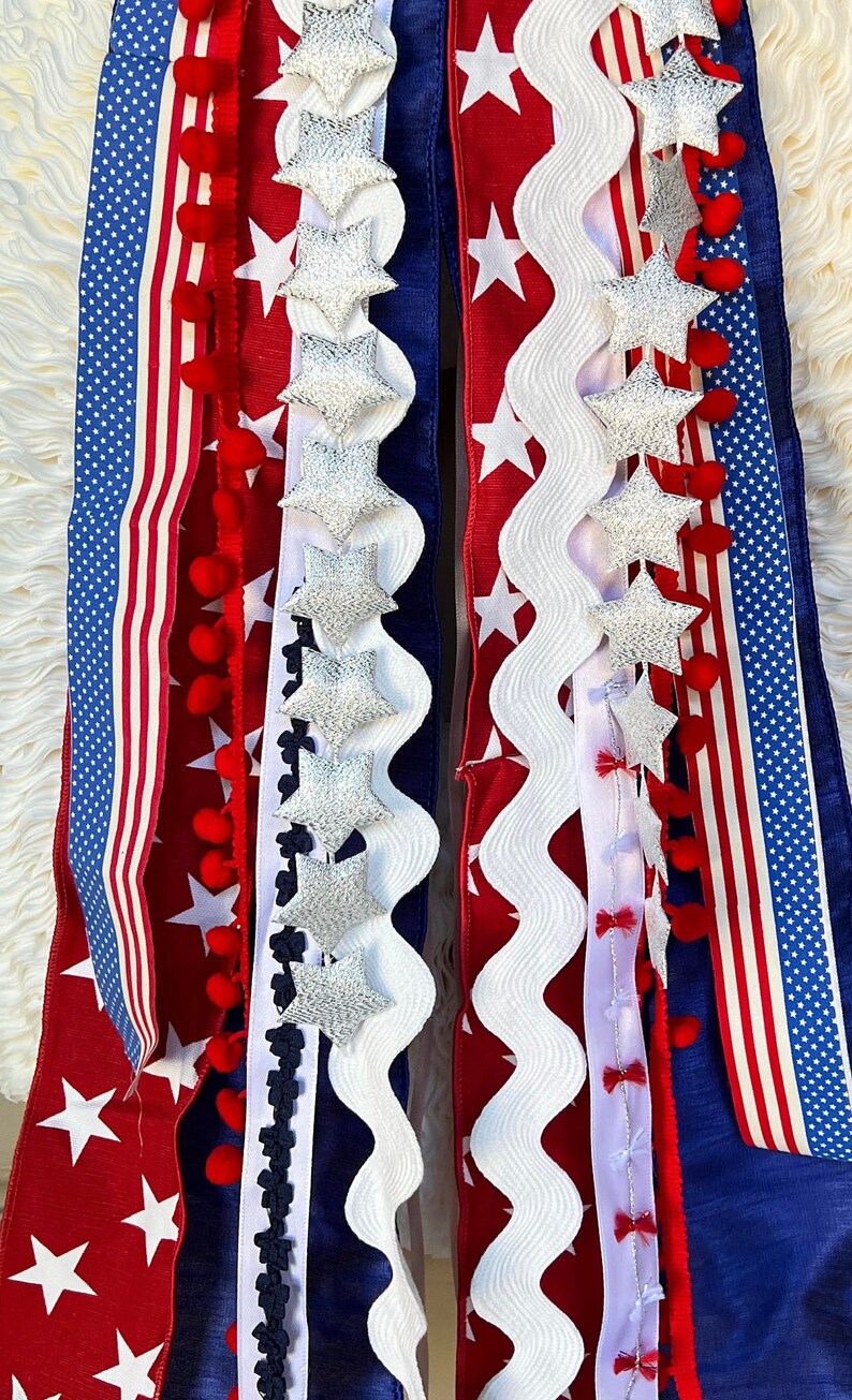July 4th Ribbon Set | Independence Day | Wreath Clip On - Etsy