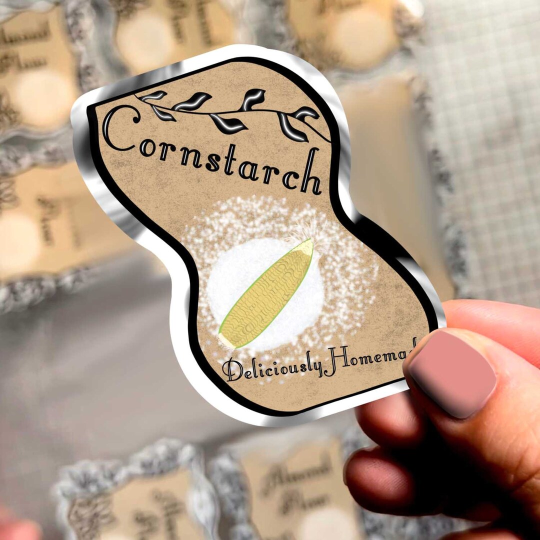 Neverending Stickers Apothecary Labels Cornstarch for Storage ...