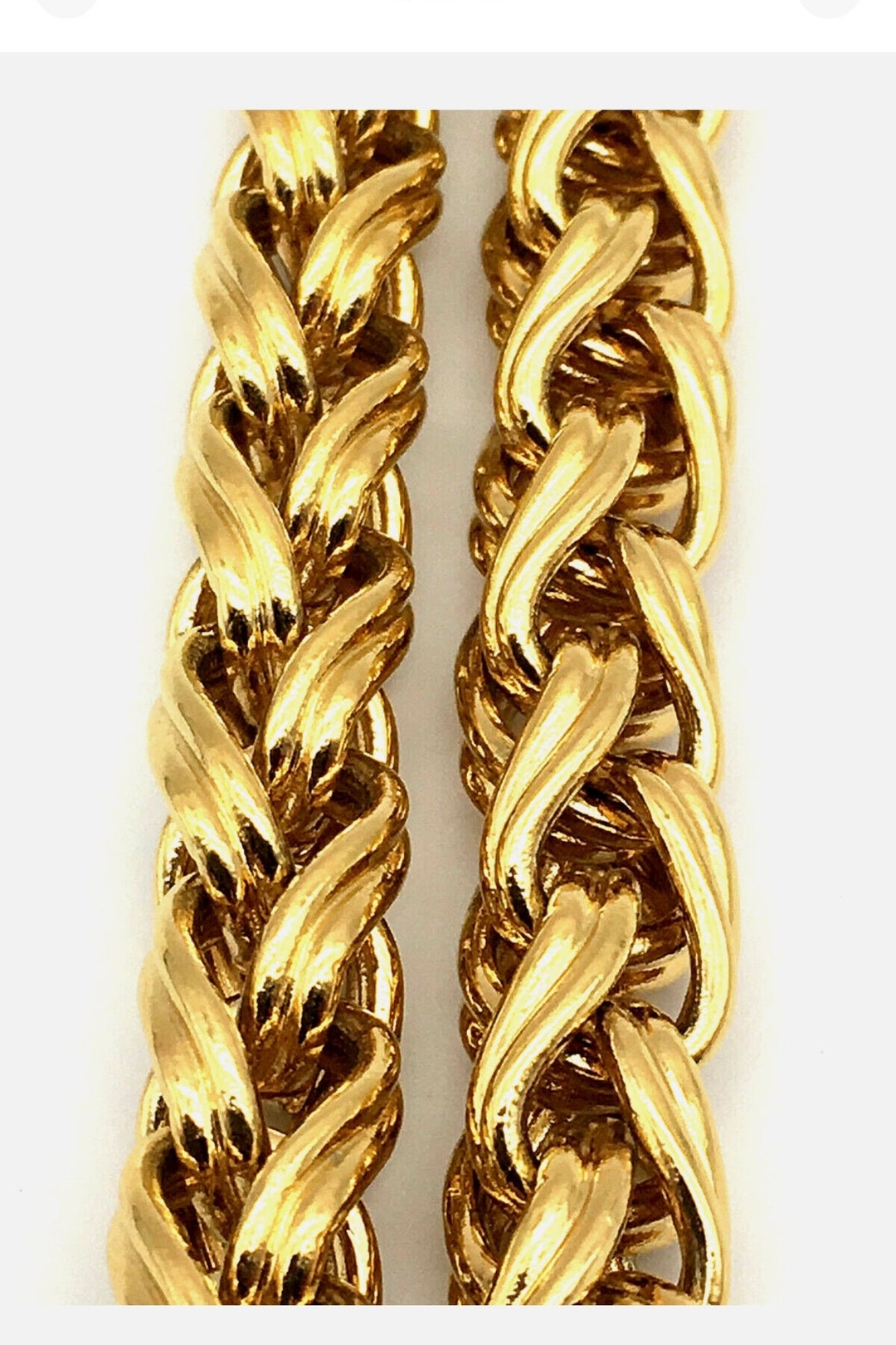 Vintage Napier 1/4 Inch Woven Rope Necklace | Thick Braided Rope Gold ...