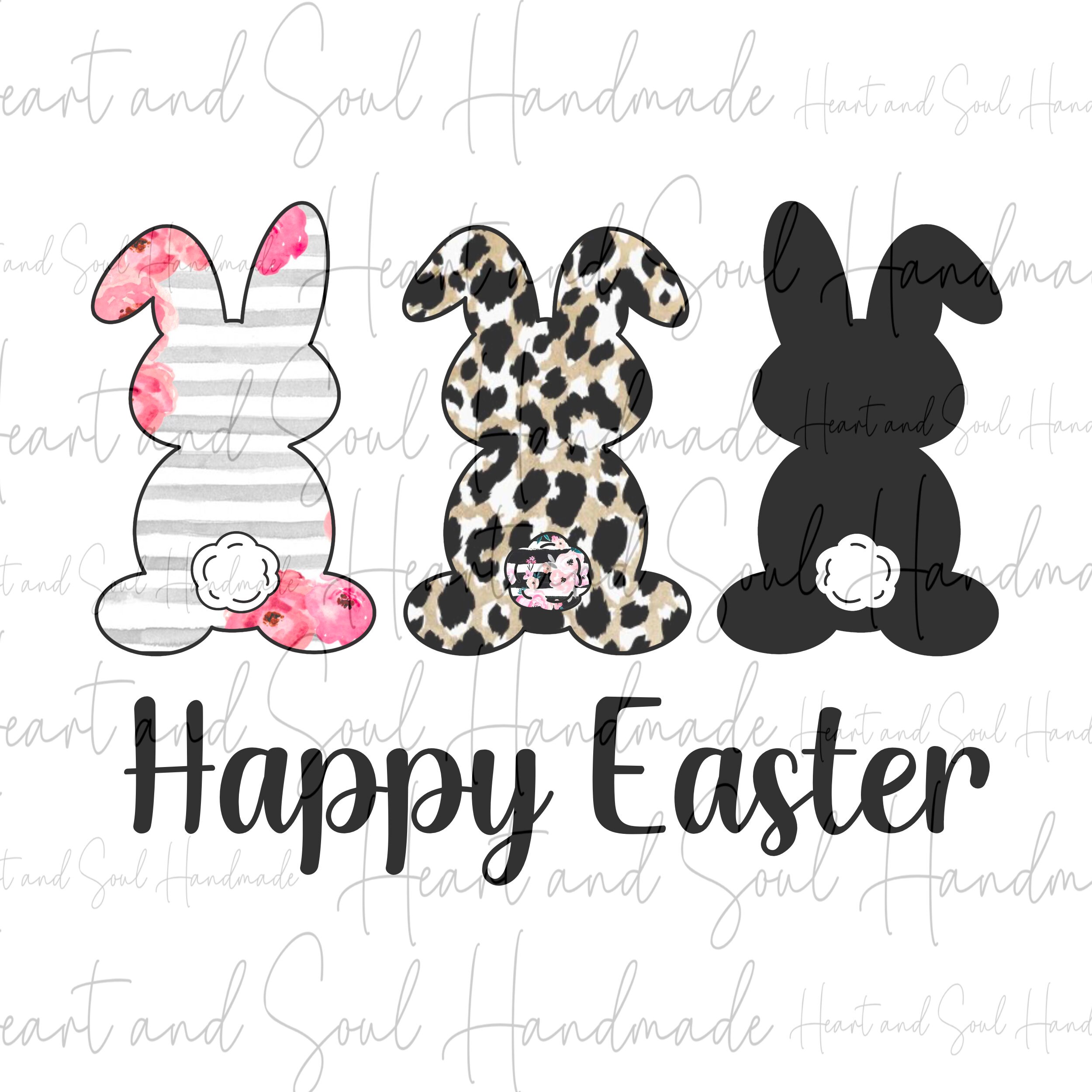 Digital PNG and JPEG Files - Happy Easter - Sublimation Design- Instant ...