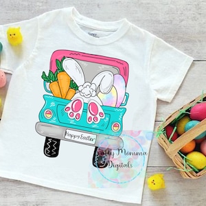 Digital PNG and JPEG File - Easter Bunny Truck - Sublimation Design ...