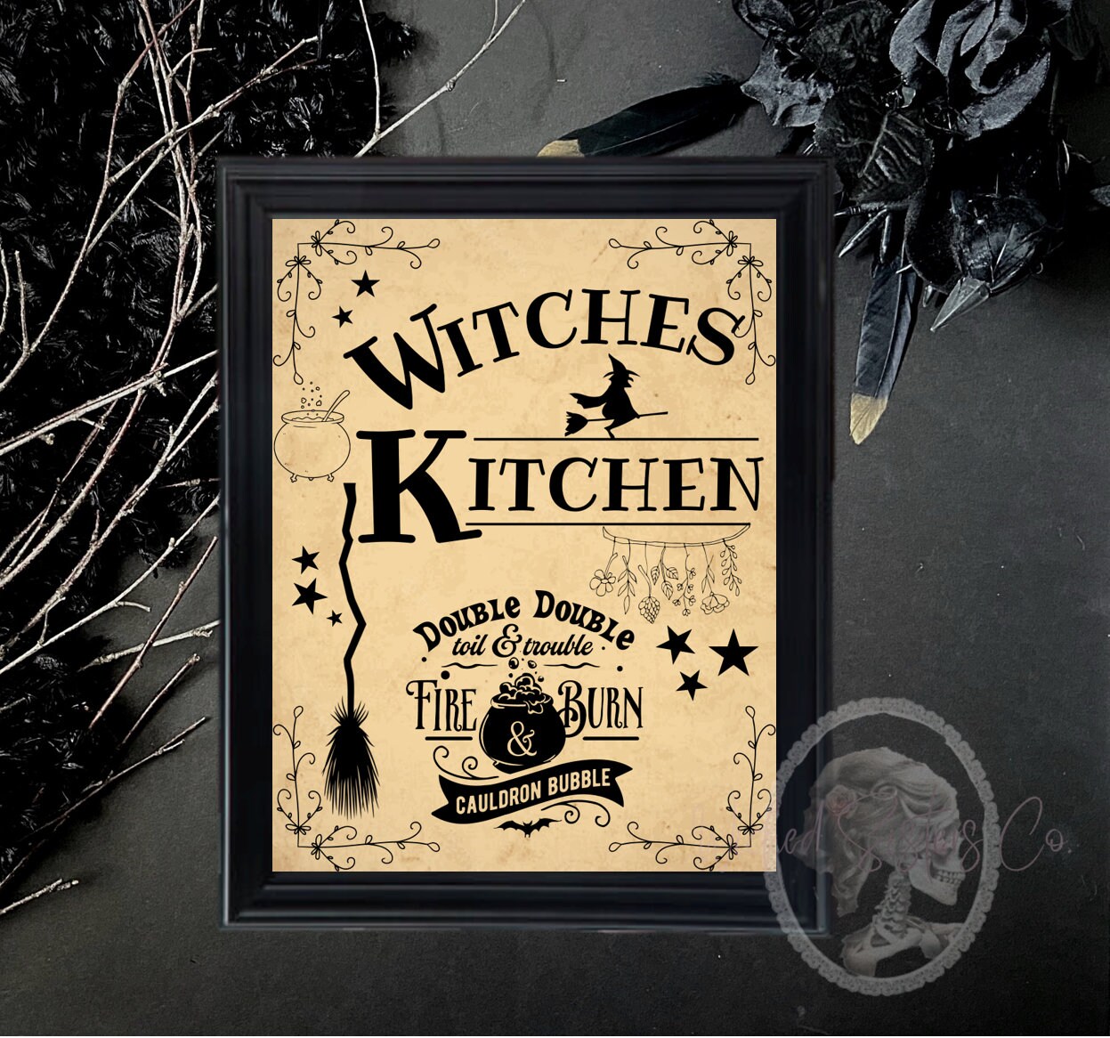 Witches Kitchen, Printable Sign, Halloween Printable, Home Decor ...