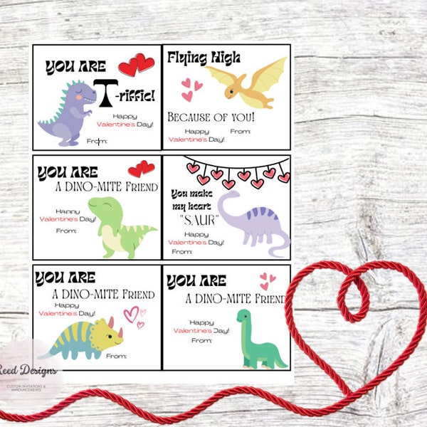 Dinosaur Valentine - Etsy