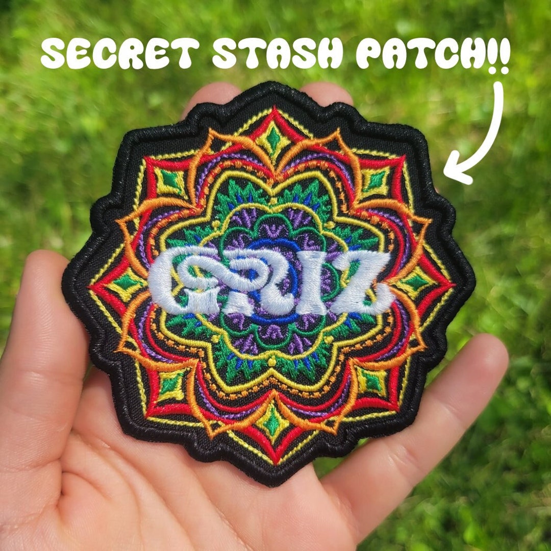 JUMBO Infinity Griz Mandala Patch Iron-on / Sew-on / Velcro Stash Patch ...