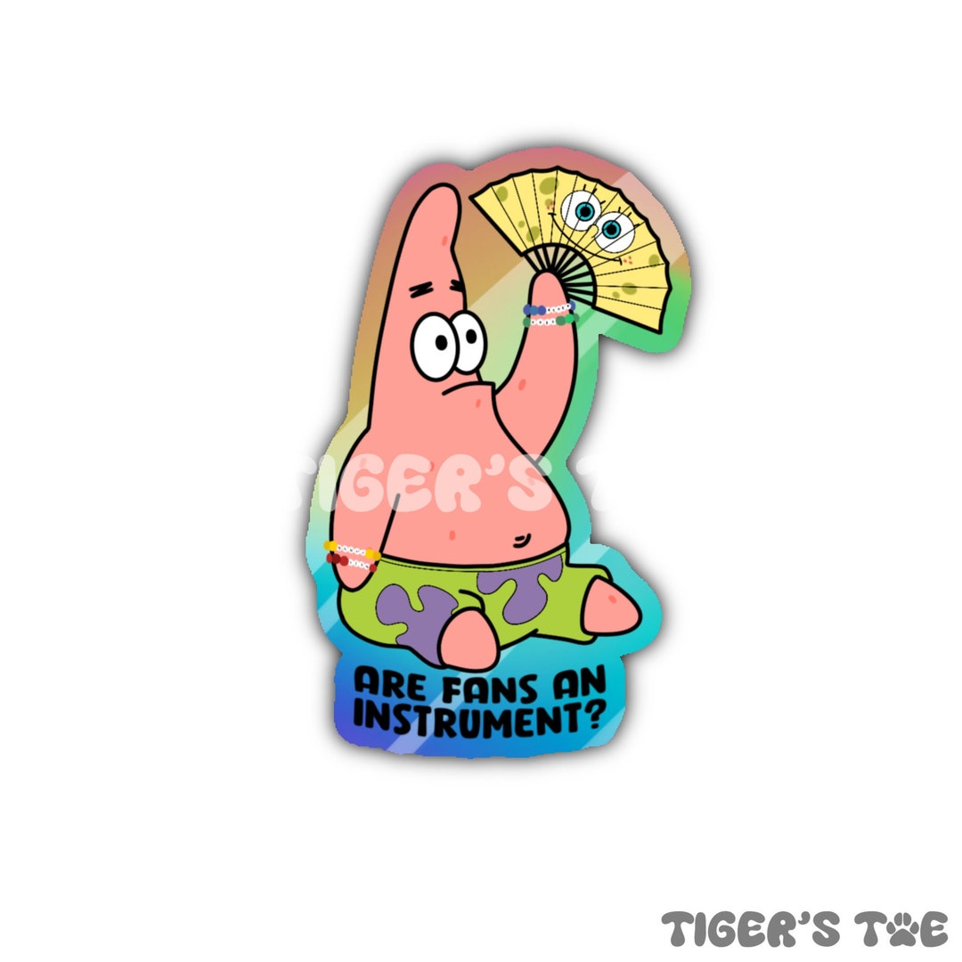 Holographic Fan Clacker Parody Sticker - Etsy