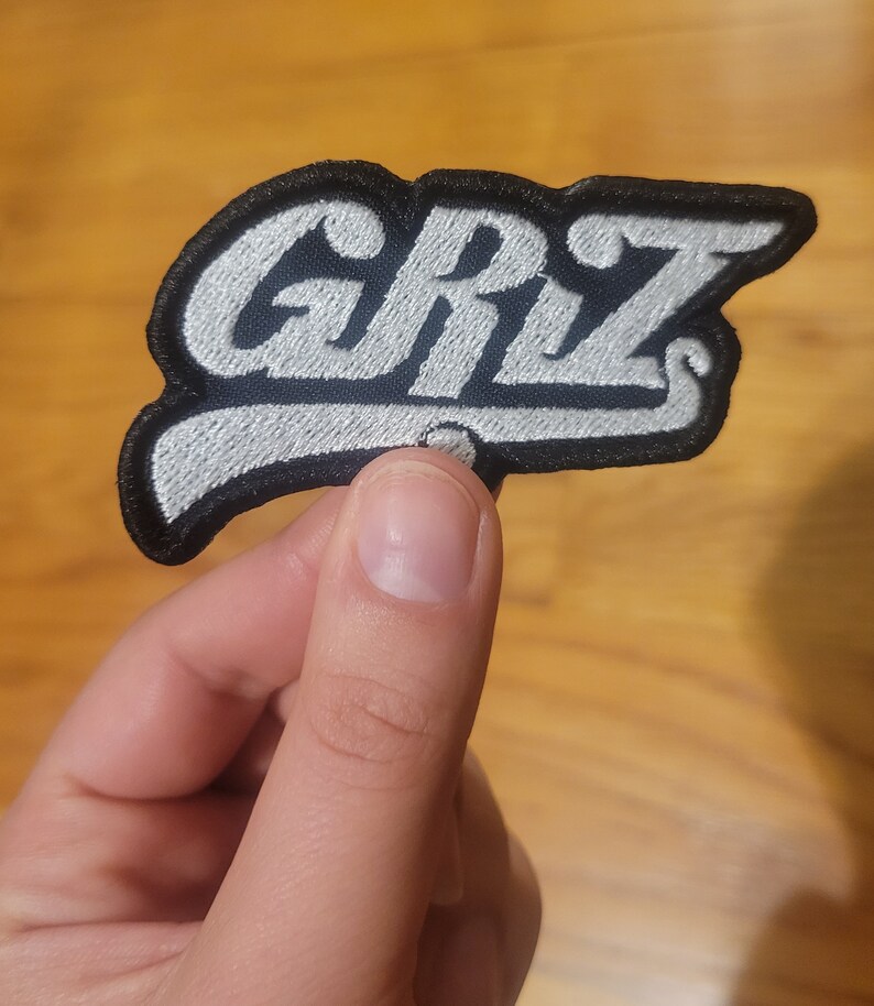 Griz Swoosh Logo Embroidered Iron-on Patch - Etsy