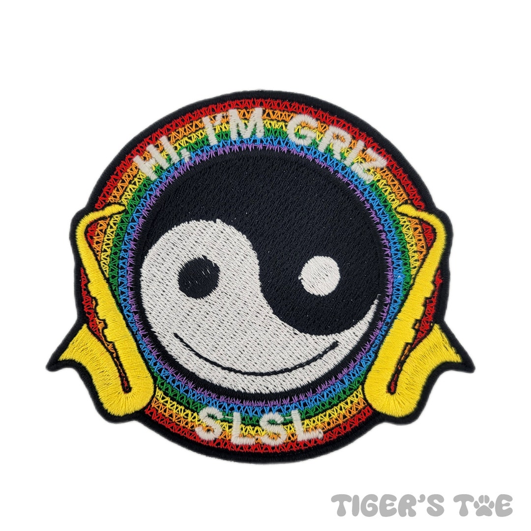 JUMBO Embroidered Griz Superfan Badge Glow in the Dark Iron-on / Sew-on ...