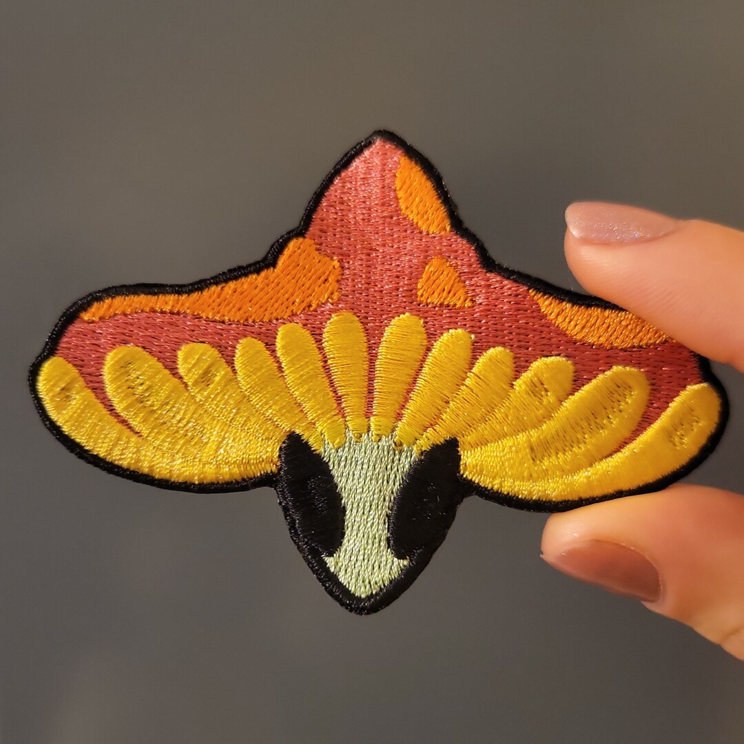 LSD Inspired Mushroom Alien Embroidered Patch - Etsy