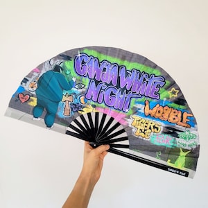 Dark Wobble Graffiti Clack Fan | Uv-reactive - Etsy
