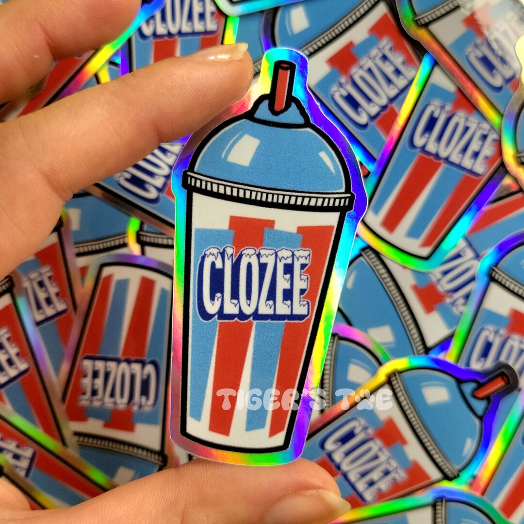 Holographic Clo-icee Sticker - Etsy