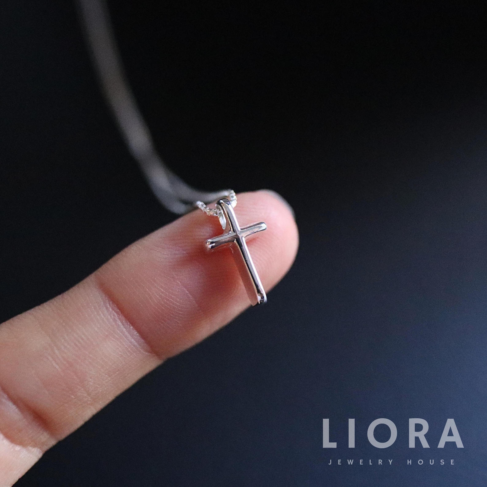 925 Sterling Silver Thick Cross Pendant Necklace, Cross Necklace, Thick ...