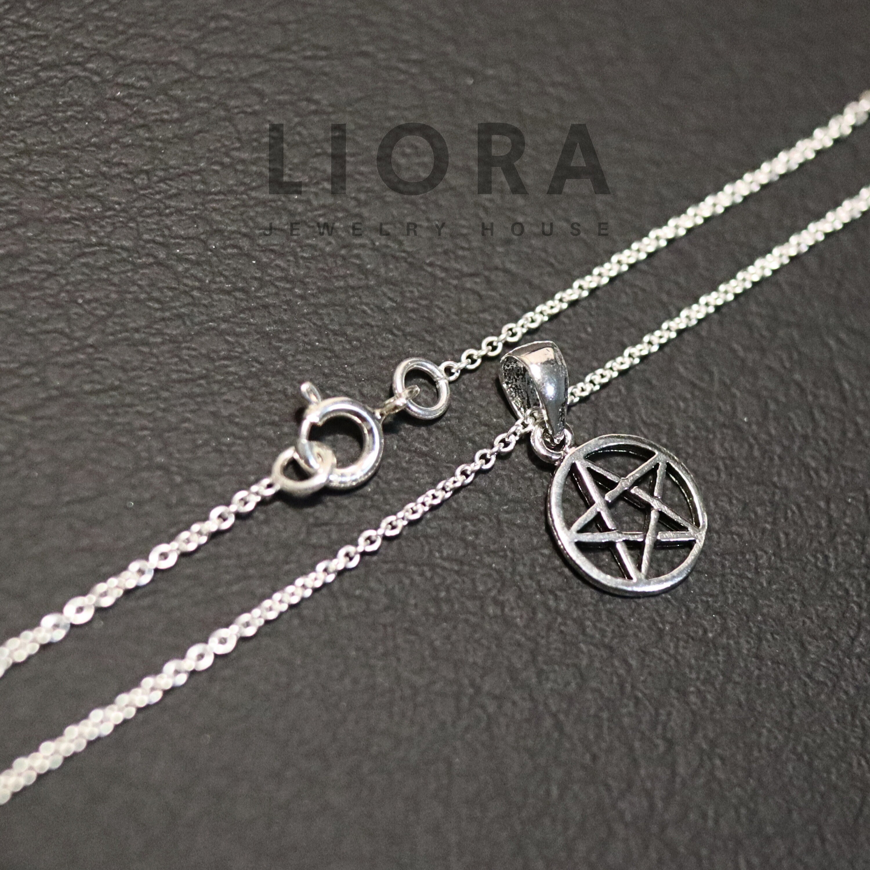 926 Sterling Silver Pentagram Pendant, Pentacle Pendant, Silver Star ...
