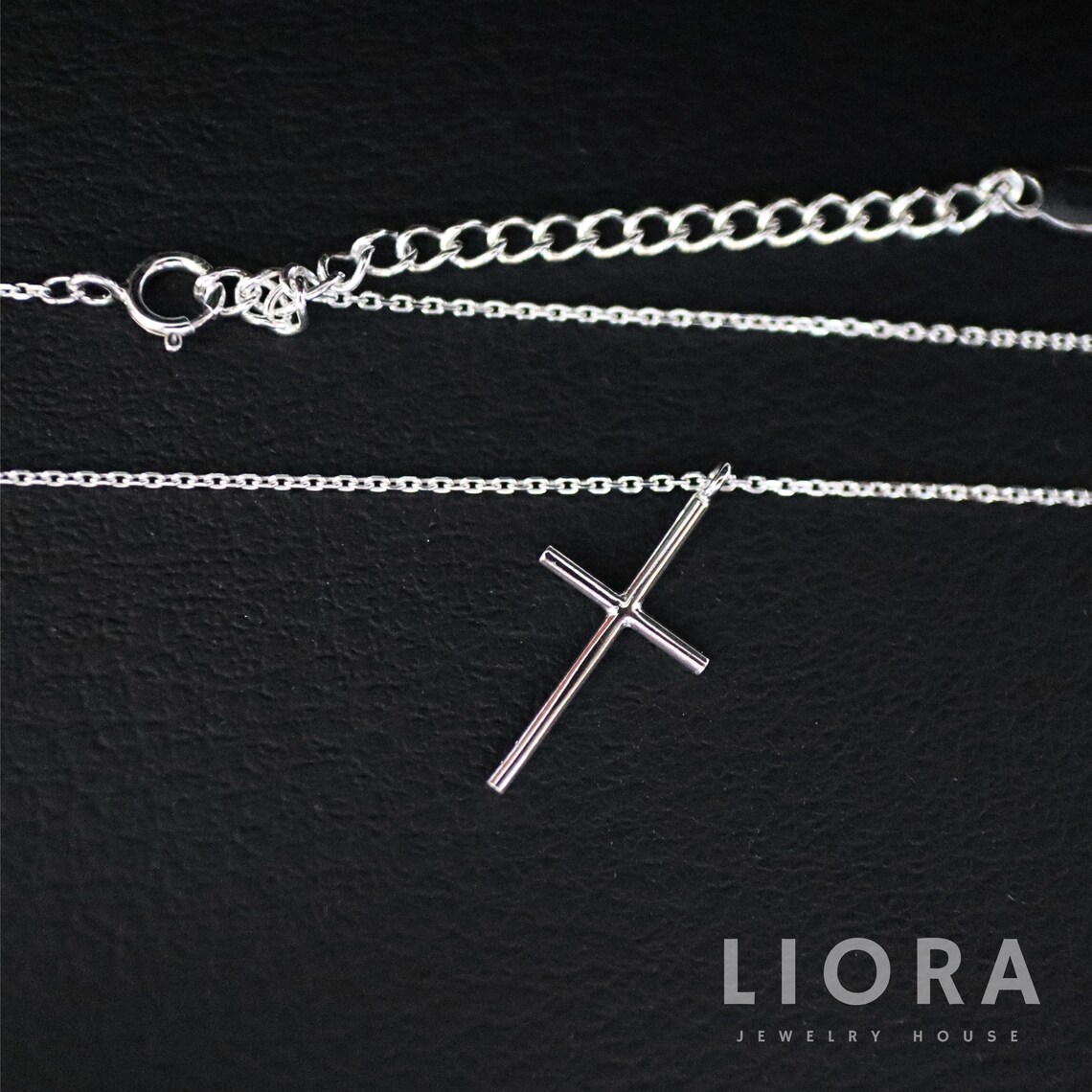 925 Sterling Silver Cross Necklace, Cross Chain, Cross Necklace, Silver ...