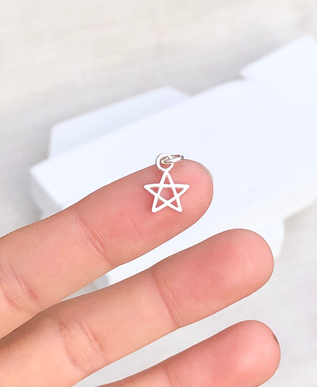 925 Sterling Silver Five Pointed Star Pendant, Silver Star Pendant ...