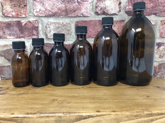 100ml 150ml 200ml 300ml 500ml and 1000ml Amber Glass | Etsy