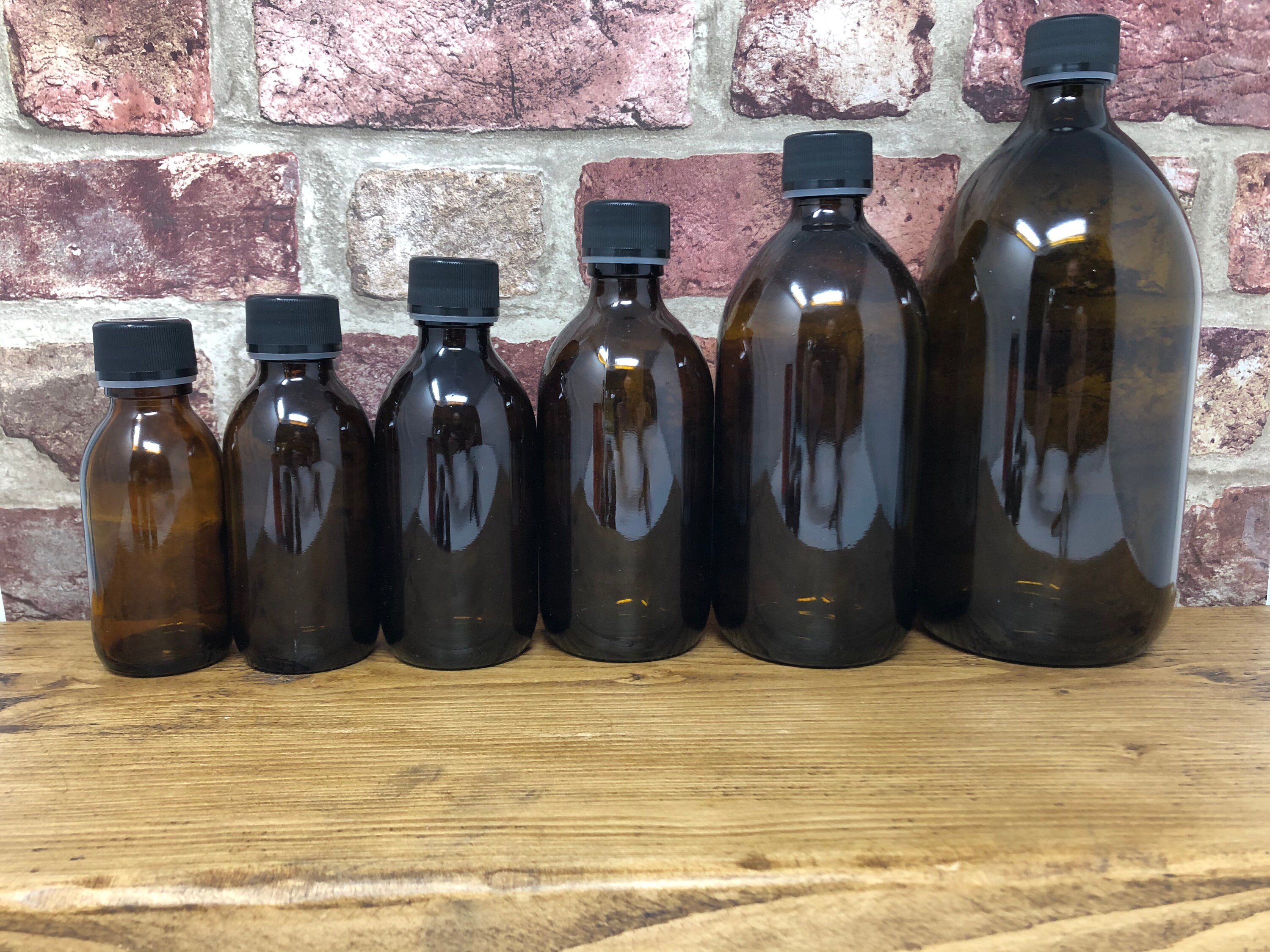 100ml 150ml 200ml 300ml 500ml and 1000ml Amber Glass | Etsy