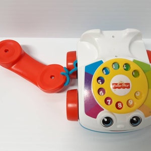 Fisher-price 2015 Mattel Chatter Rotary Classic Baby Toy Telephone - Etsy